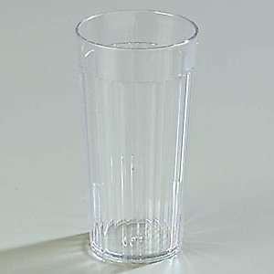 Carlisle FoodService Products 111607 Bistro Tumbler, 16 oz, Clear, Plastic (Pack of 1)