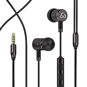 Cloudio D-Cube High Fidelity High Resolution Earphones Dual Driver Hybrid in-Ear Headphones Music Earbuds with Natural Sound, Extra Bass Dive Treble Extension, Noise Cancelling, MIC and Remote, Case
