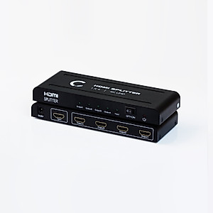 Expert Connect | 1x4 HDMI Splitter | Ultra HD 4K/2K | 1 Input - 4 outputs | Full HD/3D | 1080P | HDMI 1.4 | HDTV | PS4 / PS3 | XboxOne / 360 | DVD | Blu-ray | DTS Digital