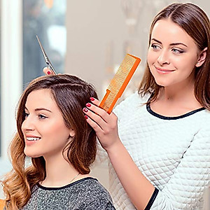 10 Pieces Hair Cutting Comb Fine Tooth Styling Comb Barber Styling Hair Comb Clipper Cutting Comb for Home Salon Barber (Eye-catching Colors)