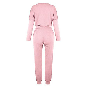 Two Piece Outfits for Women Sweater Sets Knit Pullover Tops and High Waisted Pants Lounge 2 Piece Matching Sets dressy tops for women 2023 outfits