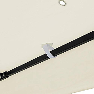 Yescom 8'x8' UV30+ Gazebo Canopy Replacement Top Cover White for Dual Tier Outdoor Patio Garden Tent Y0018T07