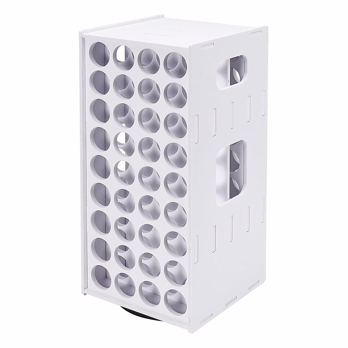 Paint Organizer - Paint Brush Holder | Paint Holder for Acrylic Painting | 72 Holes Paint Rack Stand | 360 Degree Rotating Vertical Paint Rack Stand Paint Holder Rack 2oz Paint Bottle Organizer