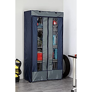 StorageMax Deluxe Rack Cover – Choose Between Rack Covers That fit 36”W x 18”D x 72”H or 48”W x 24”D x 72”H - Heavy Duty Dustproof Storage Rack Cover for Wire Shelving, Boltless Shelving