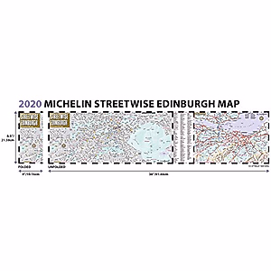 Streetwise Edinburgh Map - Laminated City Center Street Map of Edinburgh, Scotland (Michelin Streetwise Maps)