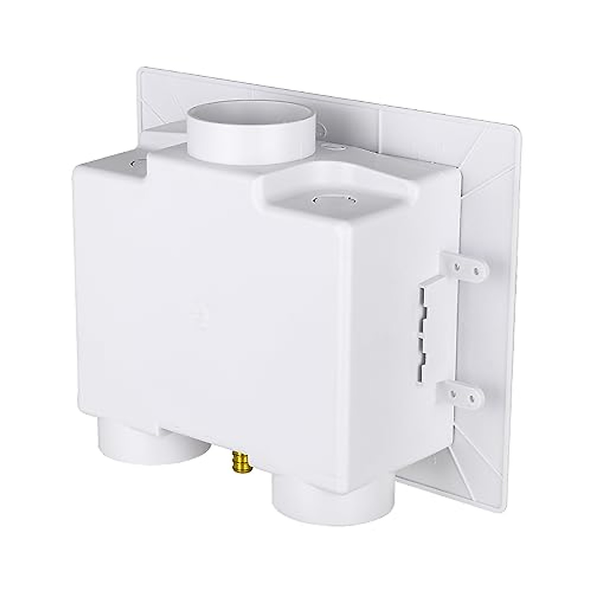 EFIELD Double Drain1/2 Inch PEX Crimp Connection x 3/4 Inch MHT Washing Machine Outlet Box, Pex Crimp Box