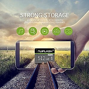 512GB Micro SD Card Class 10 TF Memory Card High Speed Memory Card for Smartphone,Camera,PC,Mac,Drone,Portable Gaming Devices（512GB）