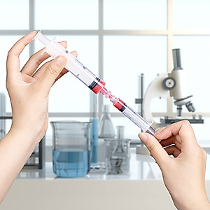 25pcs Luer Lock to Luer Lock Connector, Female Luer Syringe to Syringe Transfer Joint,PP Syringe Adapter Coupler (25)