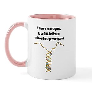 CafePress If I Were An Enzyme, I'd Be A DNA Helicase Mug Ceramic Coffee Mug, Tea Cup 11 oz