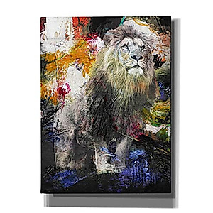 Epic Graffiti 'Lion' by Design Fabrikken, Giclee Canvas Wall Art, 40"x54"