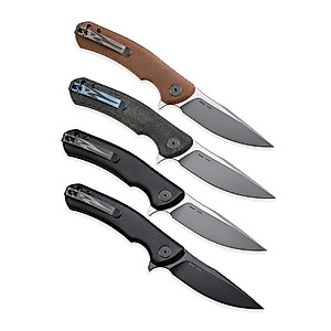 Petrified fish K110 Steel 949 Folding Knife G10 Handle Ceramic Ball bearings Camping Hunting Knives EDC tool (Green Flax)