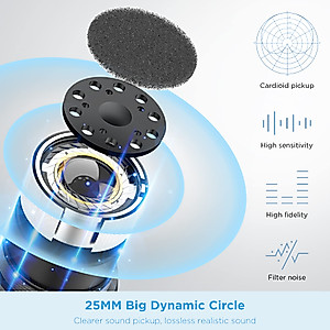 Wireless Microphone,Plug&Play Microphone for Singing,Karaoke,Dual Cordless Dynamic Handheld Wireless Mic with Rechargeable Receiver for 1/4'',1/8'',Clear Sound for Adult,Wedding,Party,Church,UHF 98FT