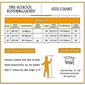 Happy Secret Preschool and Kindergarten Graduation Cap and Gown with Tassel 2024 2023 2025 Year Charm