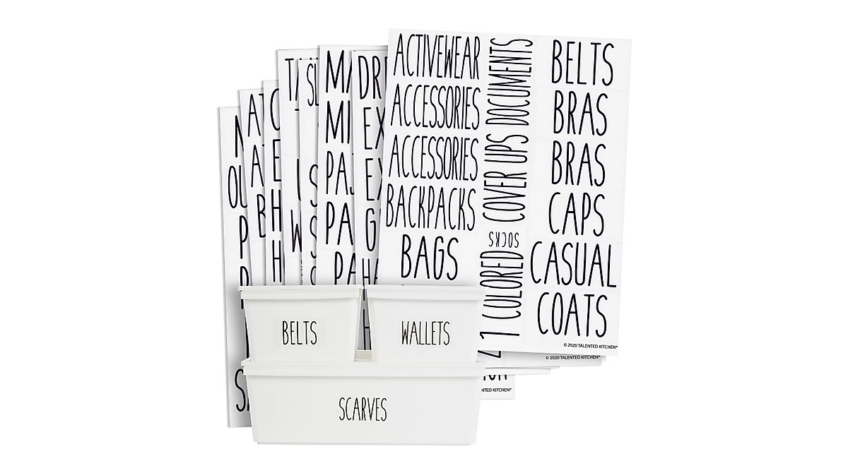 Organize Your Closet with Talented Kitchen Labels - Water-Resistant ...
