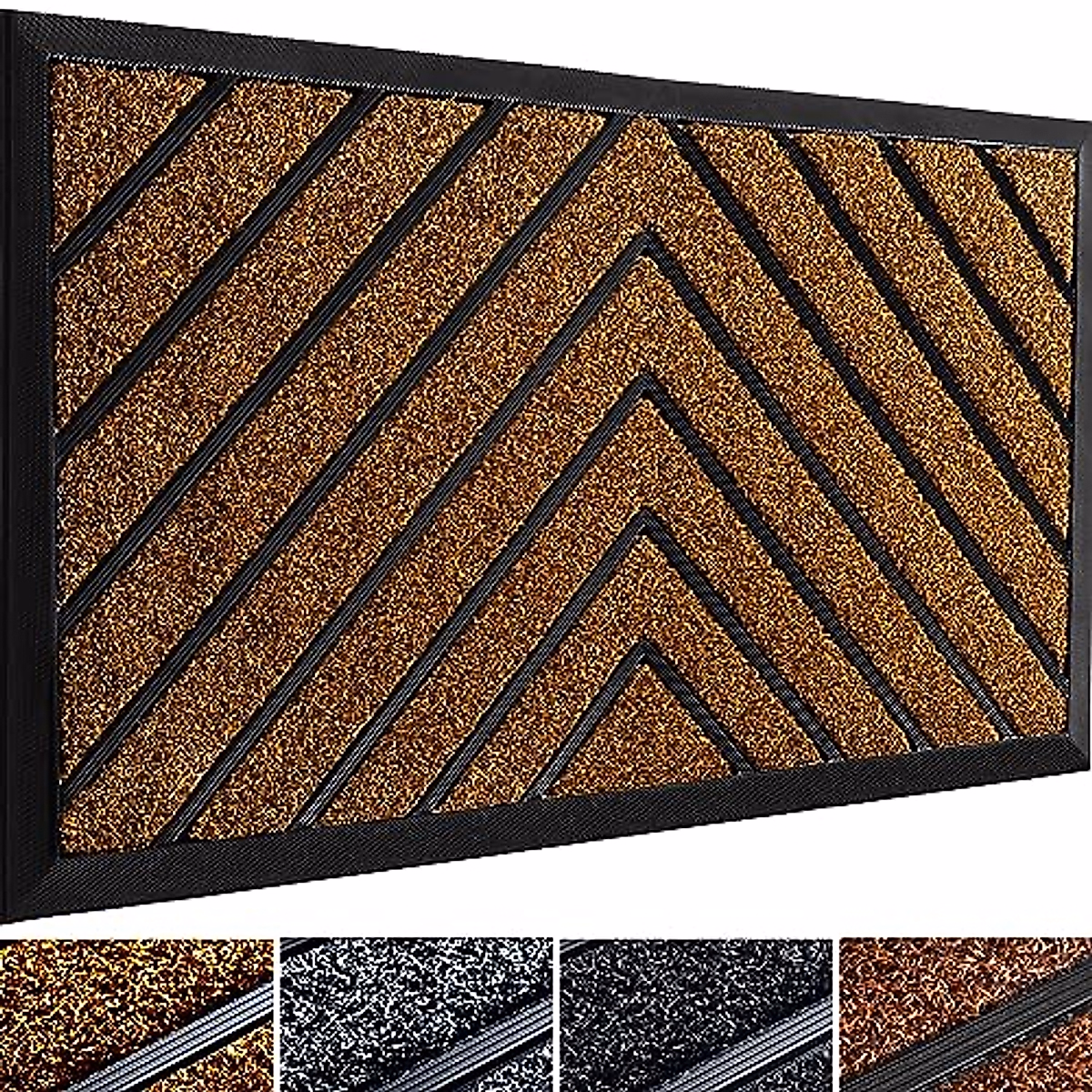 ubdyo Extra Durable Door Mat - Dirt Trapping Welcome Mats - Non-Slip Door Mats - Low Profile Front Door Mat 30x17 - Doormat - Entryway - Door Mats