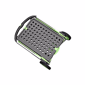 CLAX® Multi use Functional Collapsible carts | Mobile Folding Trolley | Shopping cart with Storage Crate | Platform Truck (Green)