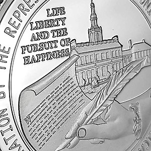 US Military Challenge Coin Presidential 1776 Declaration of Independence Commemorative Coin