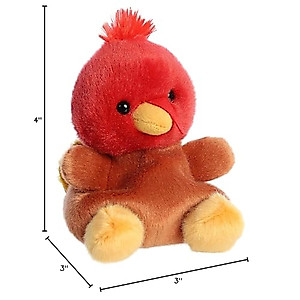 Aurora® Adorable Palm Pals™ Aspen Turkey™ Stuffed Animal - Pocket-Sized Play - Collectable Fun - Brown 5 Inches