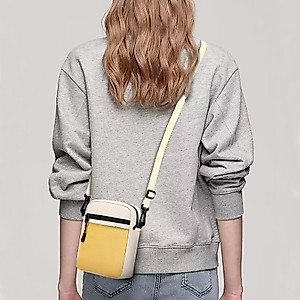 El-fmly Small Cross-body Sling Bags for Men Women, Mini Messenger Bag Shoulder Pouch for Daily Use (Navy Blue)