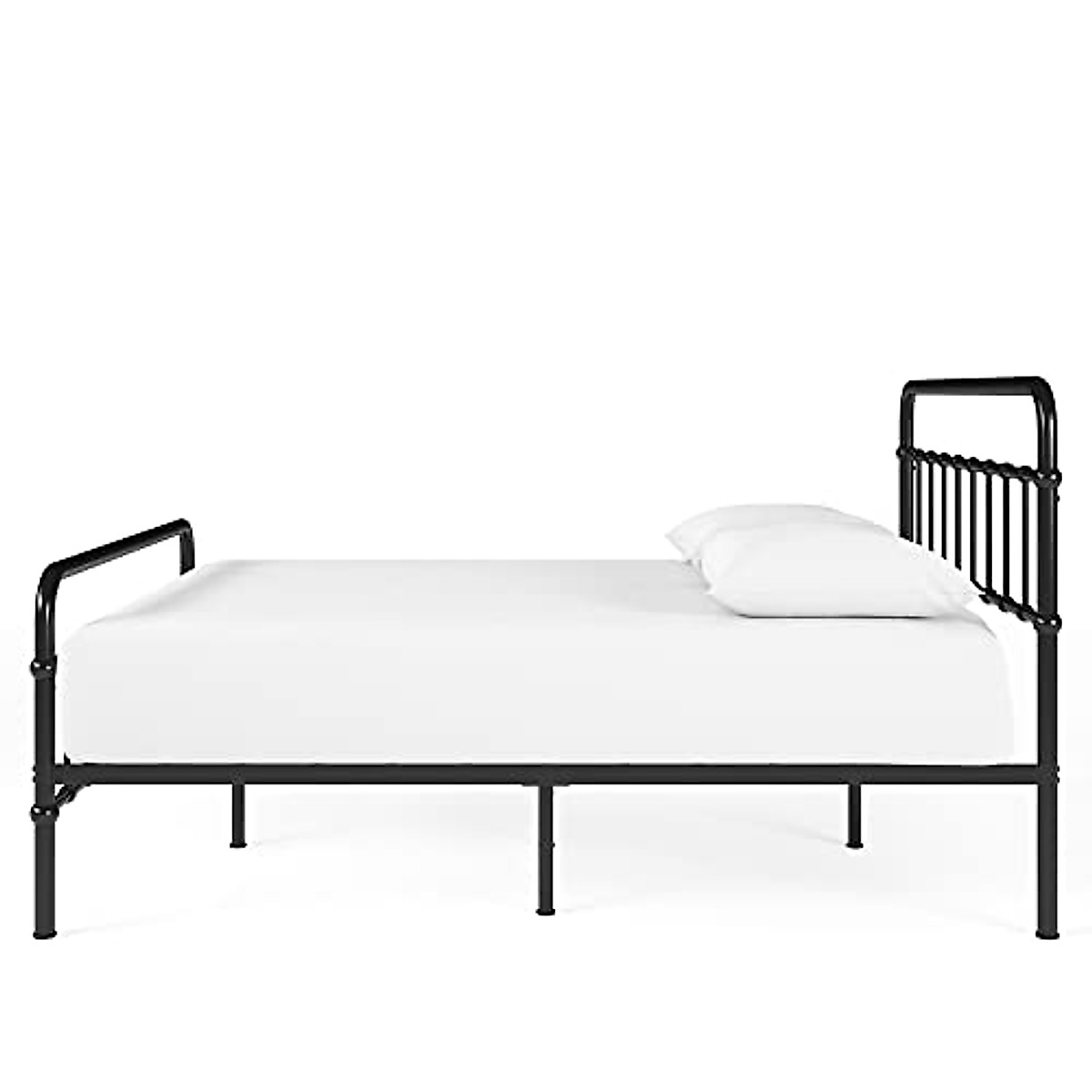 ZINUS Florence Metal Platform Bed Frame / Mattress Foundation / No Box Spring Needed / Easy Assembly, Black, Queen