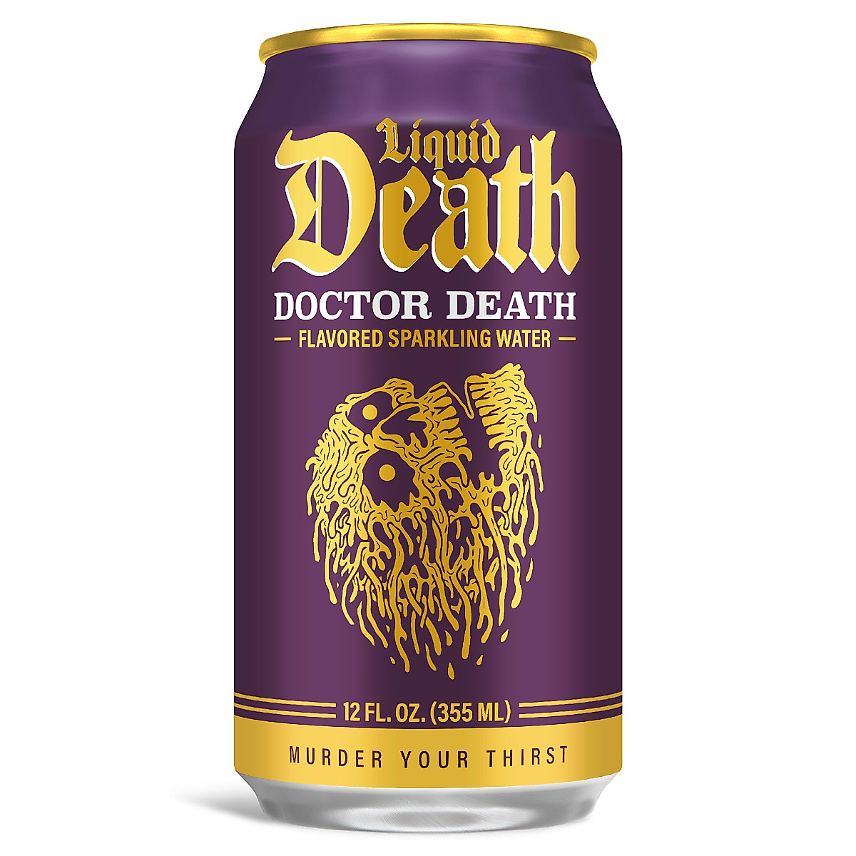 Liquid Death, Doctor Death, Soda-Flavored Sparkling Water, 12-Pack (12oz Cans), Low Calorie & No Artificial Sweeteners