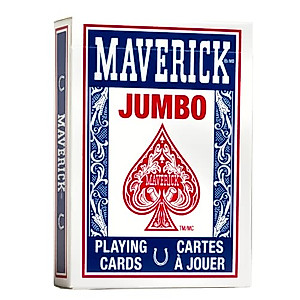 Maverick Jumbo 12 Pack Playing Cards , Blue