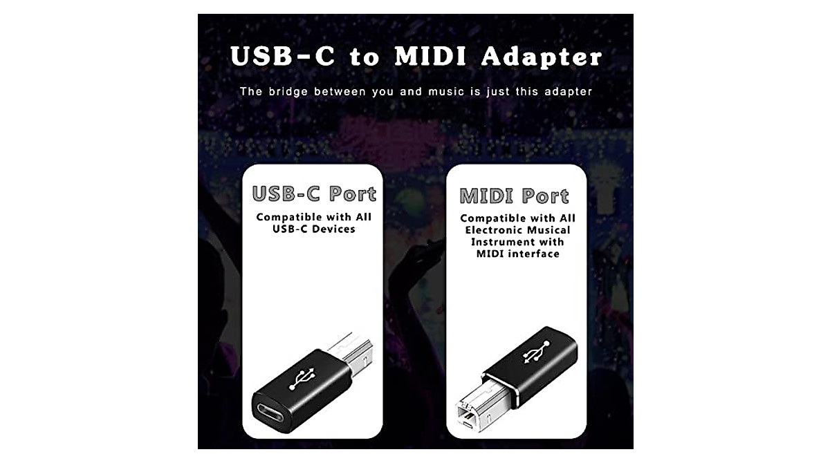 USB C to Printer Adapter - USB Type-C to USB Type-B Converter Pack of 2