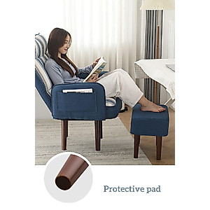 8 Inch Wood Furniture Legs Sofa Legs Set of 4, Brown Wooden Furniture Feet Couch Legs, Mid Century Modern Dresser Replacement Feet for Chair Cabinet Armchair Table Or Home DIY Projects Bun Feet