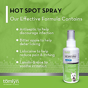 Tomlyn Allercaine Hot Spot Spray for Dogs, 4oz