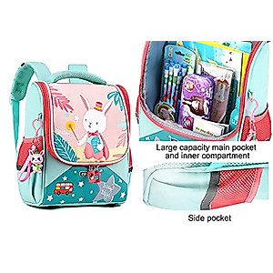 JiaYou Unisex Preschool Backpack Kindergarten Cartoon bag Girls Boys Daypack(Yellow Rabbit,10 Liters)