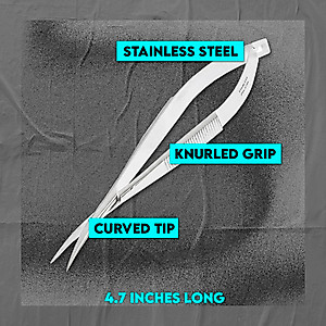 SE 4-1/2" Curved Iris Scissors with Spring - SP46C