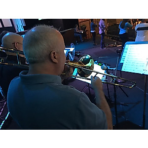 Sound Reflect - Deluxe Series Sound Shield for XLR Mics - Plexiglass - Sound Deflector for Trumpet, Trombone and Saxophone - For Home Practice, Live Performance, Studio (9" Diameter)