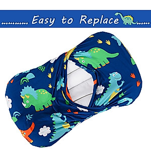 Cloele Newborn Lounger Cover for Boys Dinosaur Snug Fitted Removable Slipcover - Infant Floor Seat Cover Baby Padded Lounger Cover - Baby Nest Cover Fit Infant Padded Lounger(Lounger not Included)