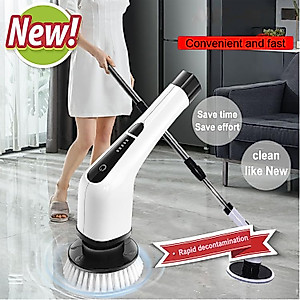 GGBOOMGG Replaceable Brush Heads for Electric Shower Scrubber, 9 Pack Brush Heads Suitable for All Brands of ANS-8051A&ANS-8050 Electric Cleaning Brush