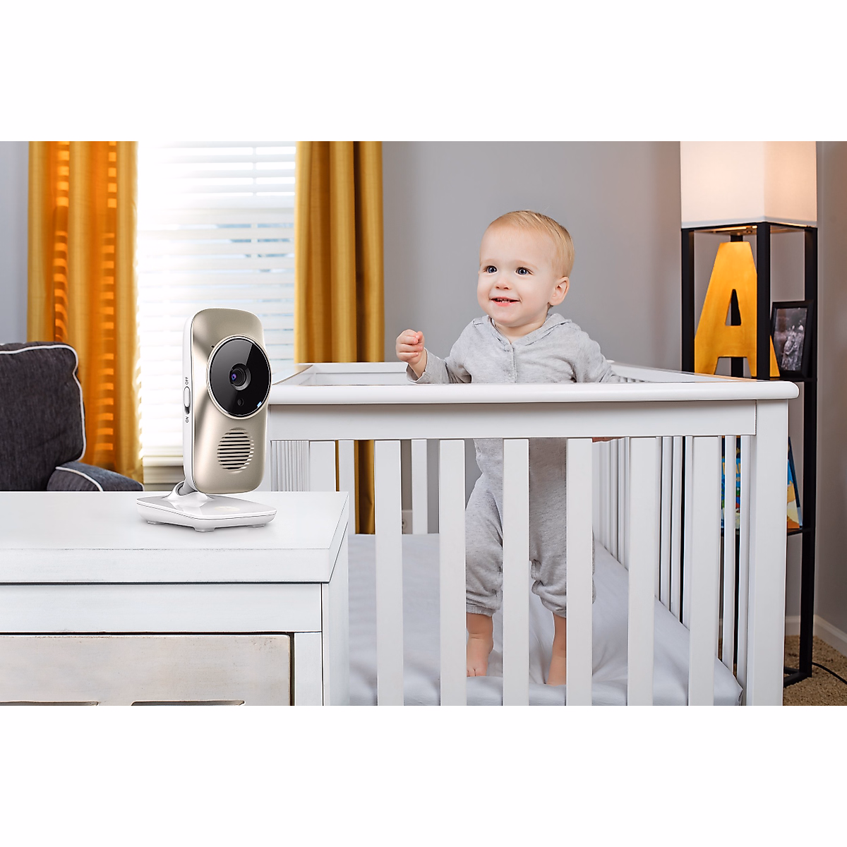 Motorola MBP845CONNECT-2 5" Video Baby Monitor with Wi-Fi Viewing, 2 Cameras, Digital Zoom, Two-Way Audio, and Room Temperature Display
