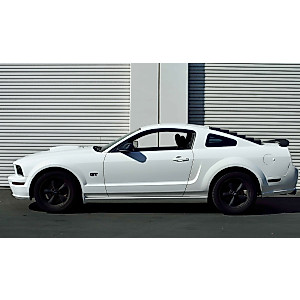 iJDMTOY Smoked Lens Red Full LED Rear Side Marker Light Kit Compatible With 2005-09 Ford Mustang, Powered by 54-SMD LED, Replace OEM Back Sidemarker Lamps