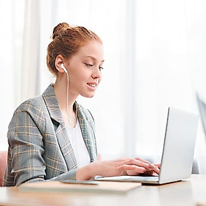 USB Type C Headphones, USB C Earphone Earbuds HiFi Stereo Audio with Mic & Volume Control, 1.2m, White