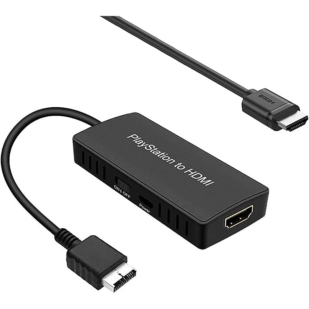 PS2 to HDMI Converter (with Ypbpr HD Signal 100% Enhance Video Quality) Compatible with PS 2/ PS 3 Convert PS2 to HDMI Signal of Modern HDTV/Monitor/Projector