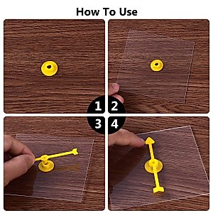 Lohoee 20Pcs Transparent Spinners Math Game Spinner with Rotating Arrow for Party Games and Teaching Using