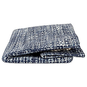 DII Woven Paper Storage Bin, Tweed, Nautical Blue, Small