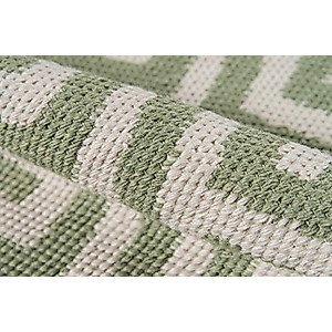 Madcap Cottage Palm Beach Brazilian Avenue Area, Indoor Outdoor Rug, 3'6" X 5'6", Green