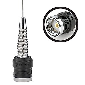 Rugged Radios UHF & VHF Wide Band 1/4 Wave Antenna with Spring - 132-525 MHz - #WB-1/4W-HD