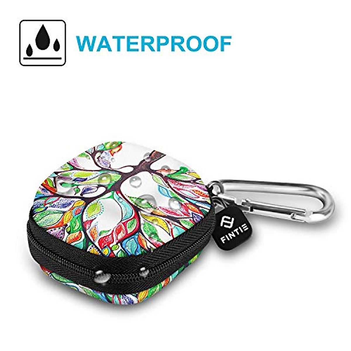 Fintie Case Cover for AirPods 3 (2021), Hard EVA Shockproof Portable Full Protective Cover Carrying Bag Compatibe with AirPods 1/AirPods 2/ AirPods 3 Charging Case Accessories, Love Tree