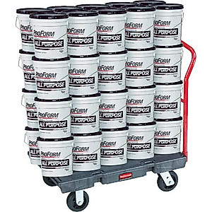 Rubbermaid Commercial Products Heavy Duty Platform Truck, 6" TPR Casters, 1000 lb. Capacity, Black, for Warehouse/Garage/Cleaning/Manufacturing