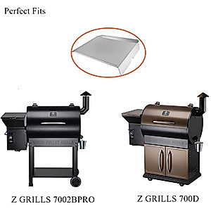 SafBbcue Drip Tray Replacement for All Z Grills 700 Series ZG700 7002B 7002E 700D 700E Drip Pan Heat Baffle Grill Parts