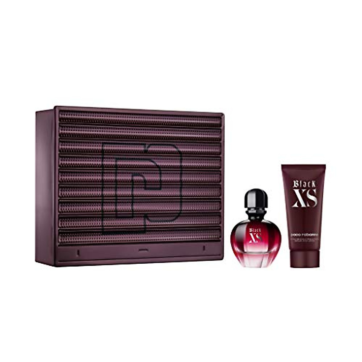 Paco Rabanne Black XS Women 2 Pc Gift Set 1.7oz EDP Spray, 2.5oz Body Lotion