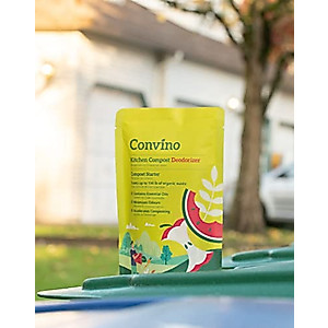 Convino: A Compost Starter/Accelerator Which Help to Reduce Kitchen Waste Odor and Convert Yard Waste to Fertile Humus for All Composting Systems. Comes in 1 Package That Contains 4 Packets Inside