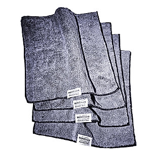 Life Miracle Nano Towels - The Amazing Eco Cloth That Cleans Virtually Any Surface with Only Water. No More Paper Towels Or Toxic Chemicals. 4-Pack (14x14, Grey)