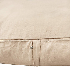 4-Pack 100% Cotton Comfortable Solid Decorative Throw Pillow Case,Thmyo Square Cushion Cover Pillowcase Sublimation Blank Pillow Covers DIY Throw Pillowcase for Sofa Bedroom(24x24 inch/ 60x60cm,Khaki)