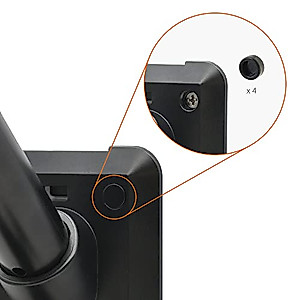 Holicfun 2-in-1 Security Camera and Solar Panel Wall Mount for Ring, Eufy, Arlo, Reolink Solar Panels and Cams (White)